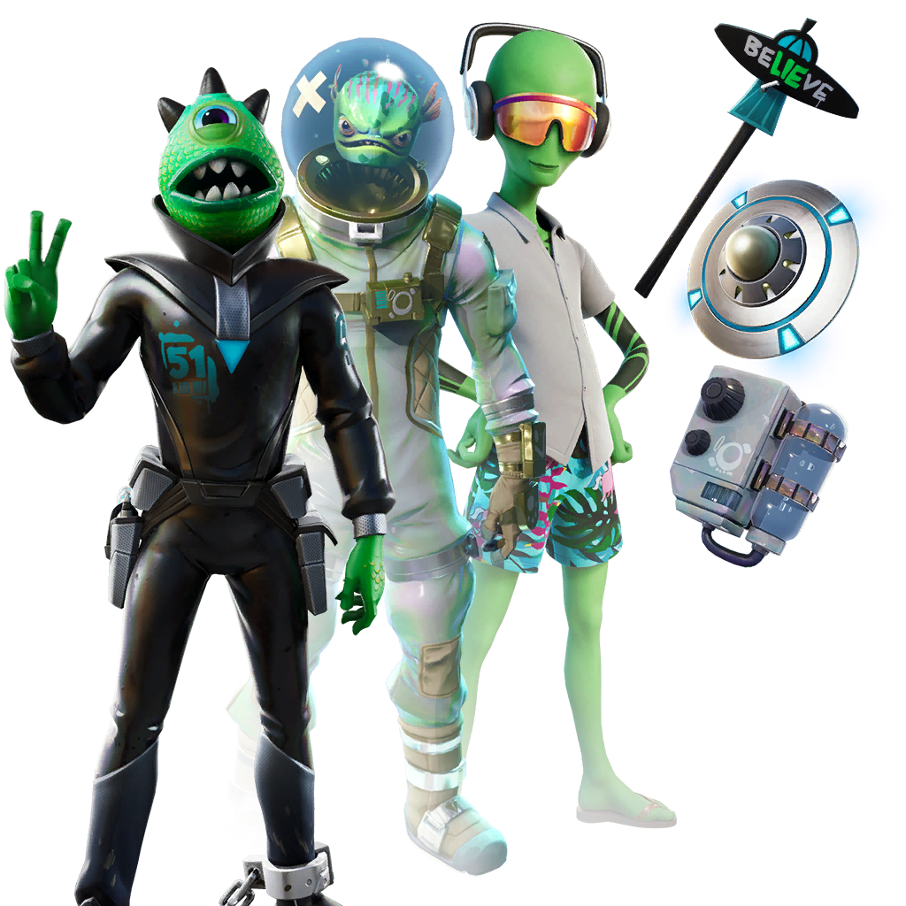 Fortnite ALIEN ABDUCTION BUNDLE Skin (bundle)