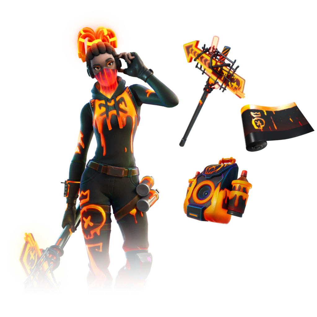 Fortnite VOLCANIC ASSASSIN BUNDLE Skin (bundle)